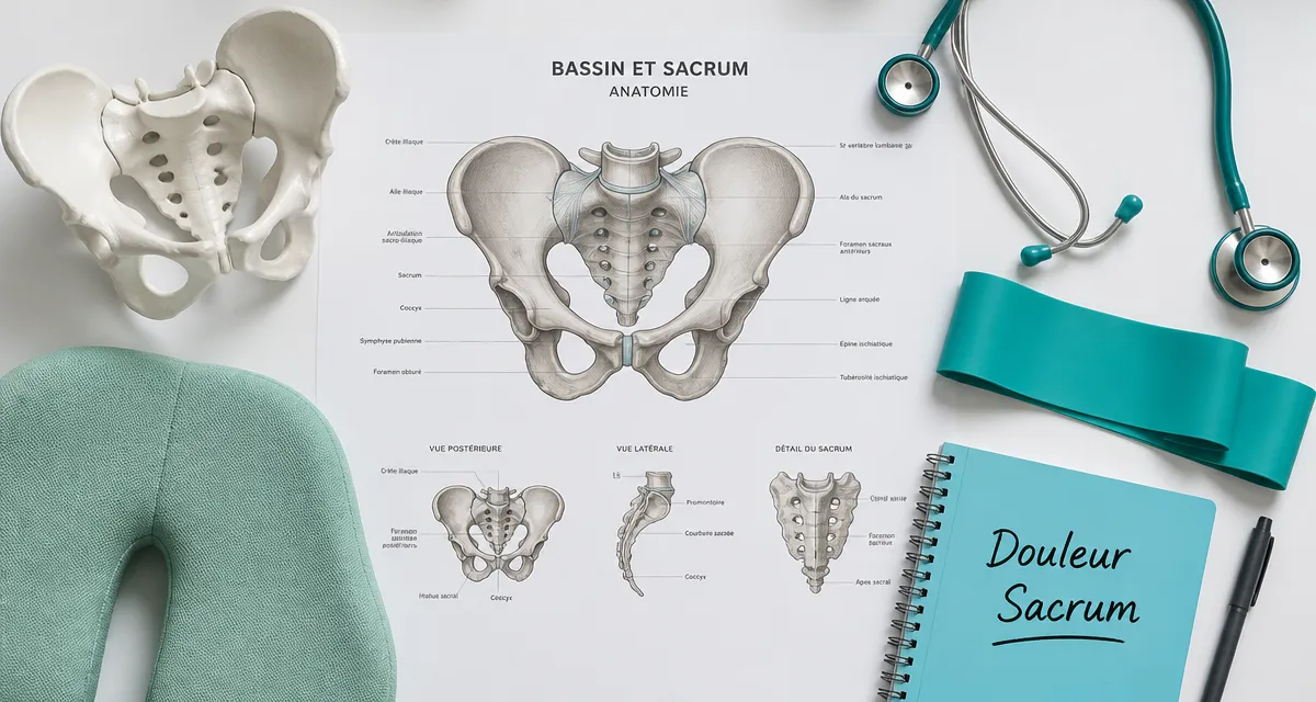 Douleur sacrum : 5 nerfs clés et soulagement sacro-iliaque